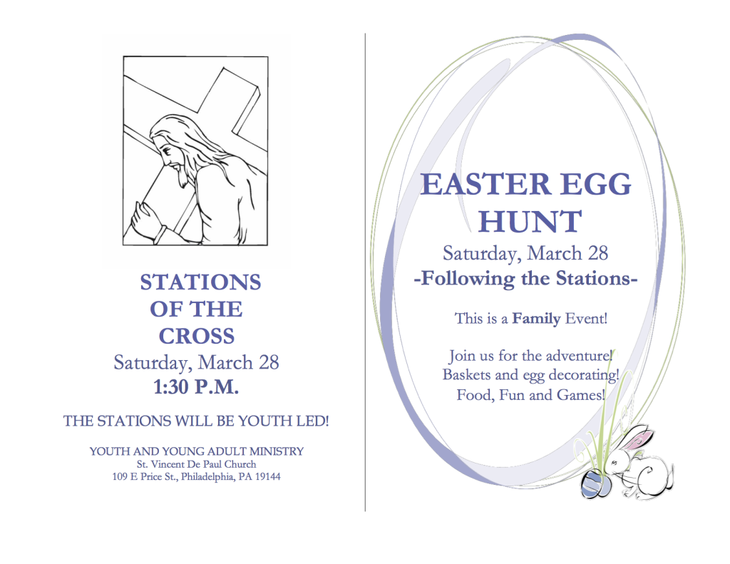 Stations of the Cross & Easter Egg Hunt – St.Vincent de Paul Church ...